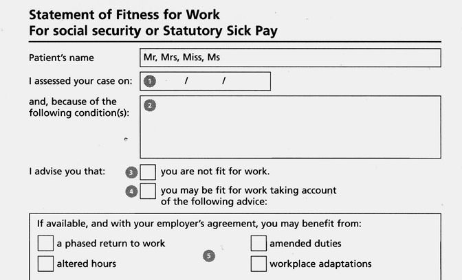 The New Fit Notes DC Employment Solicitors Southampton Hampshire